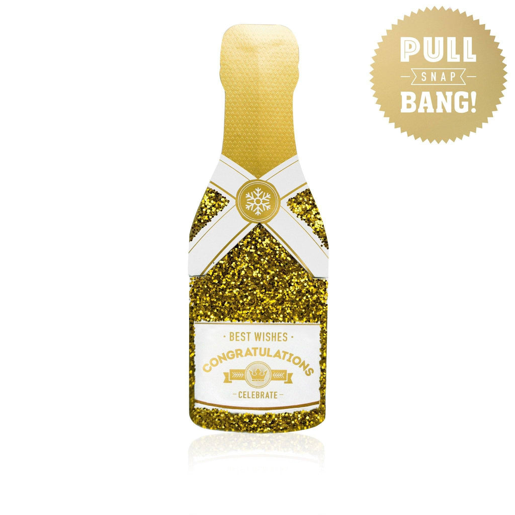 Congratulations Gold Glitter Pop Card by My Design Collections